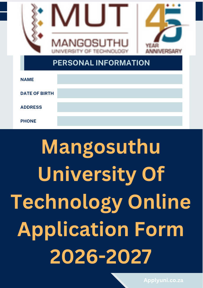 Mangosuthu University Of Technology Online Application Form 2026-2027 ...
